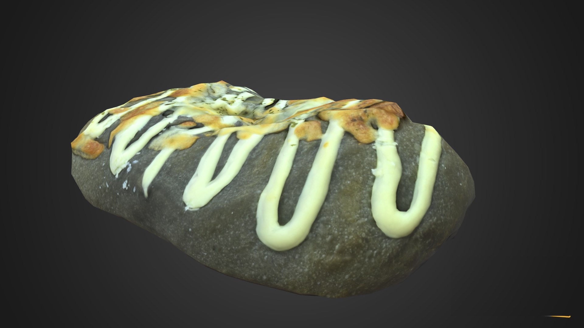 3D Game Ready Squid Ink Bread Model - TurboSquid 2014629