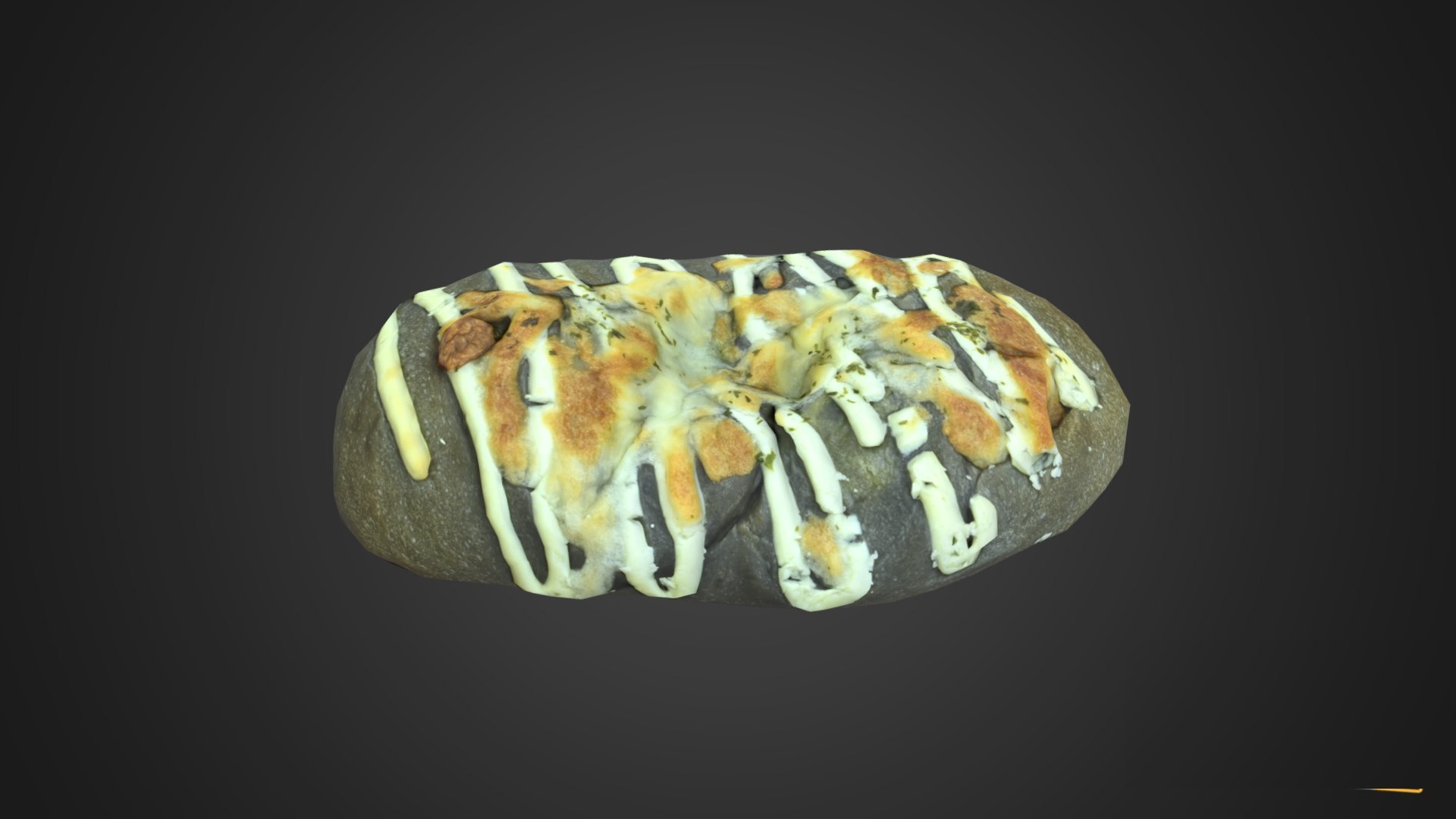3D Game Ready Squid Ink Bread Model - TurboSquid 2014629