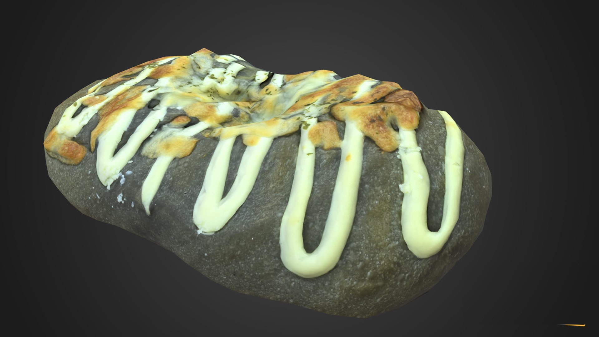 3D Game Ready Squid Ink Bread Model - TurboSquid 2014629