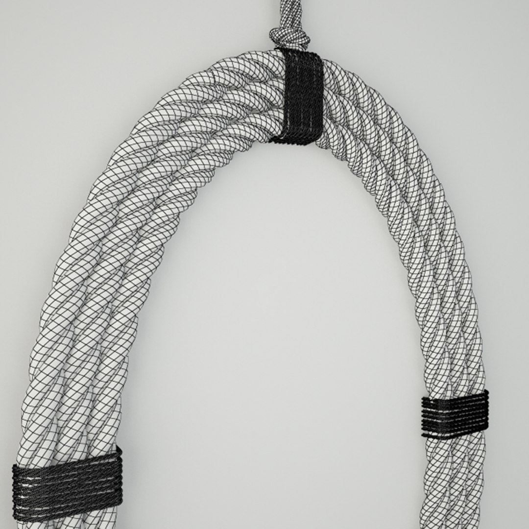 3D Rope Oval Mirror - TurboSquid 1200800