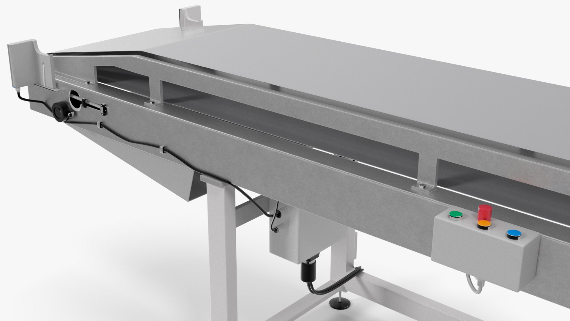 Industrial Belt Conveyor With Safety Guard 3D - TurboSquid 2410812