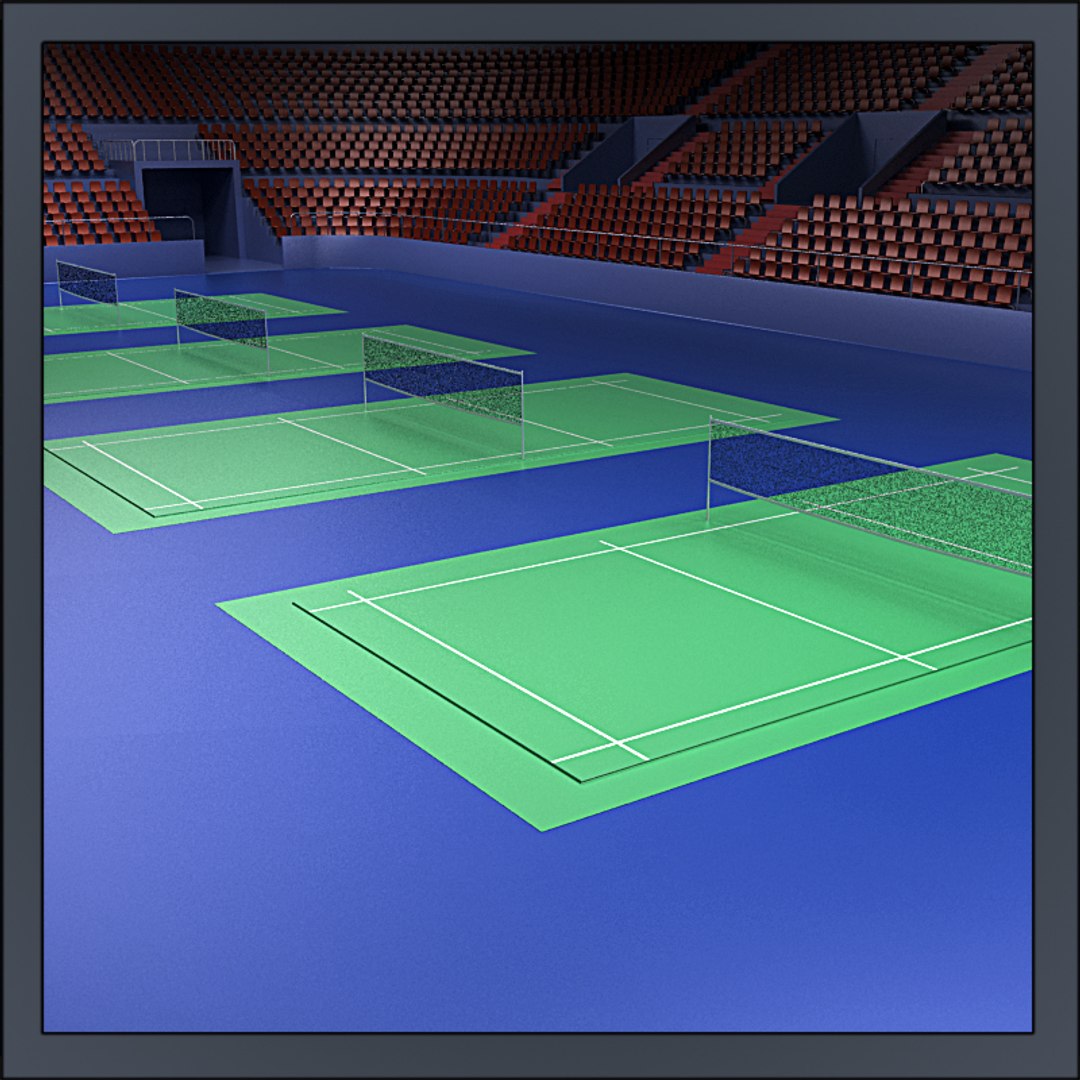 3d Model Badminton Arena
