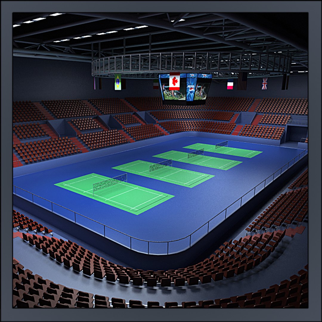3d Model Badminton Arena