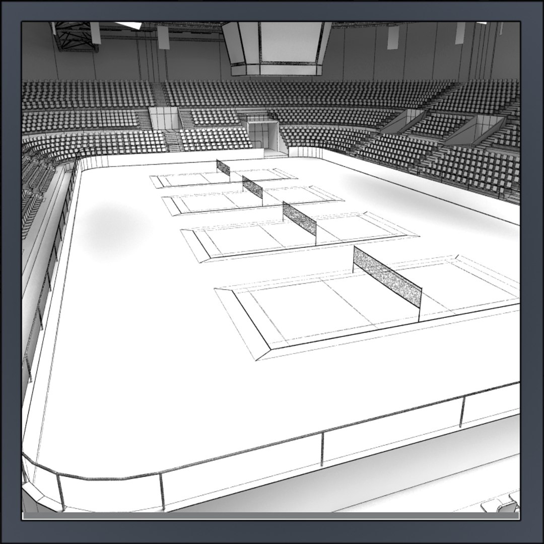 3d Model Badminton Arena