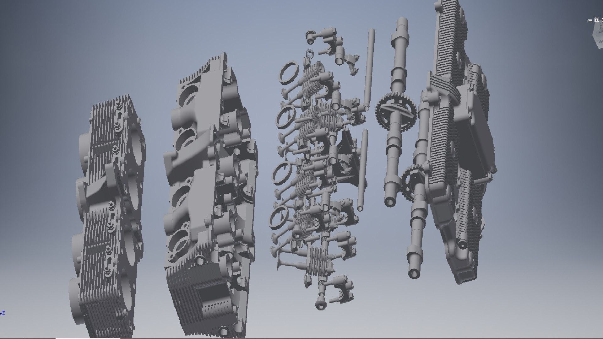 4 Engine Cylinder Suzuki 600 GSXF 3D - TurboSquid 2310074