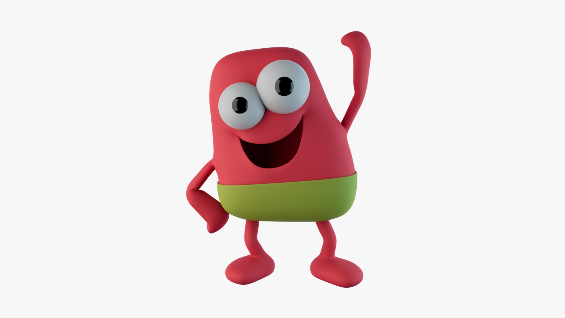 3D Cucu Rigged Cartoon Character - TurboSquid 2120756