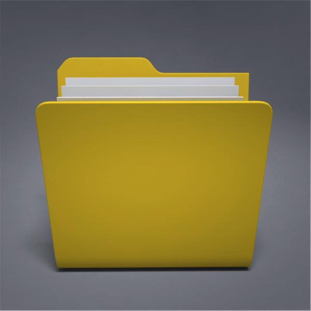 Icon Folder 3d Model