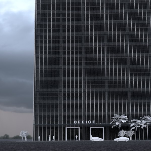 40 story standard skyscraper building 3D model - TurboSquid 1222486