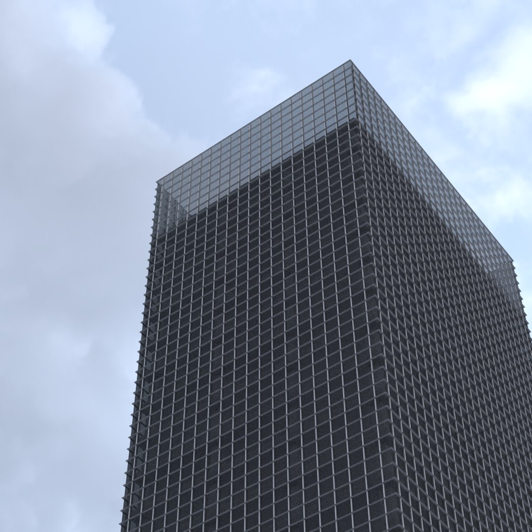 40 story standard skyscraper building 3D model - TurboSquid 1222486