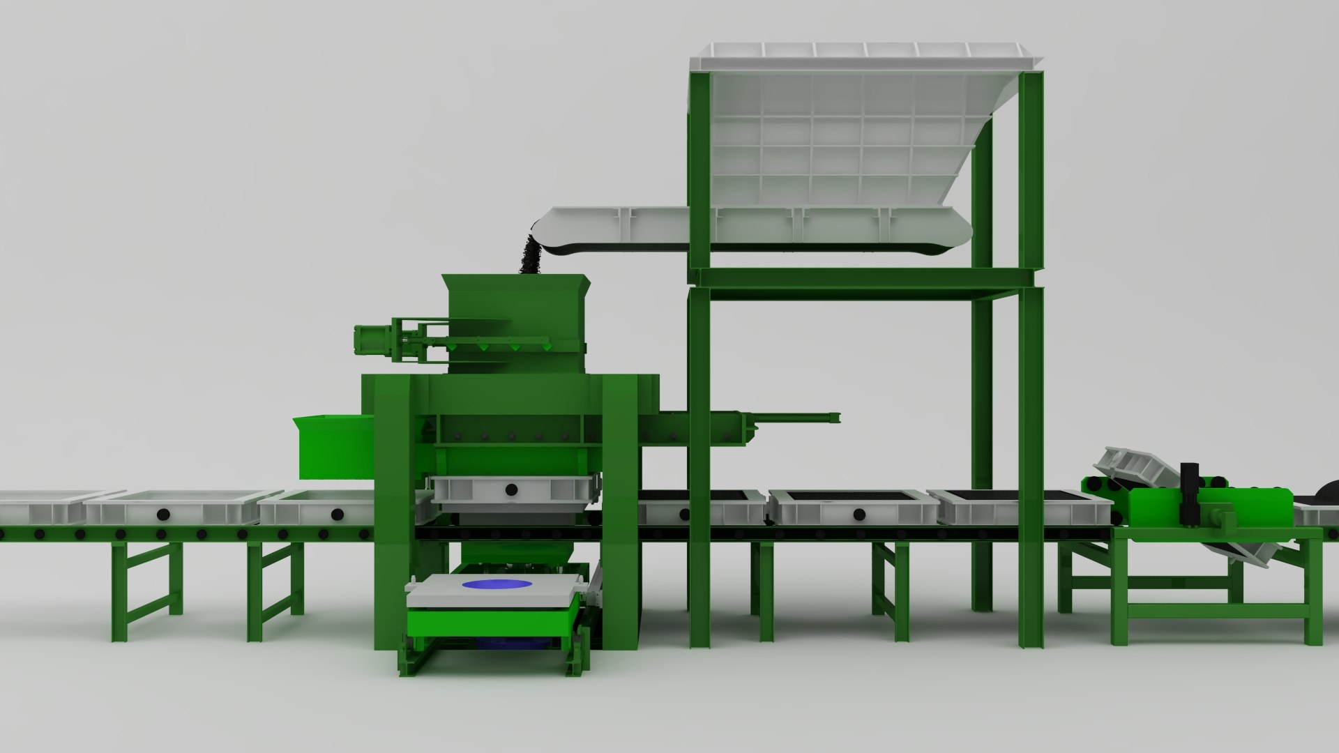 Industrial Mold Plant Animation Complete Molding Process 3D Model ...