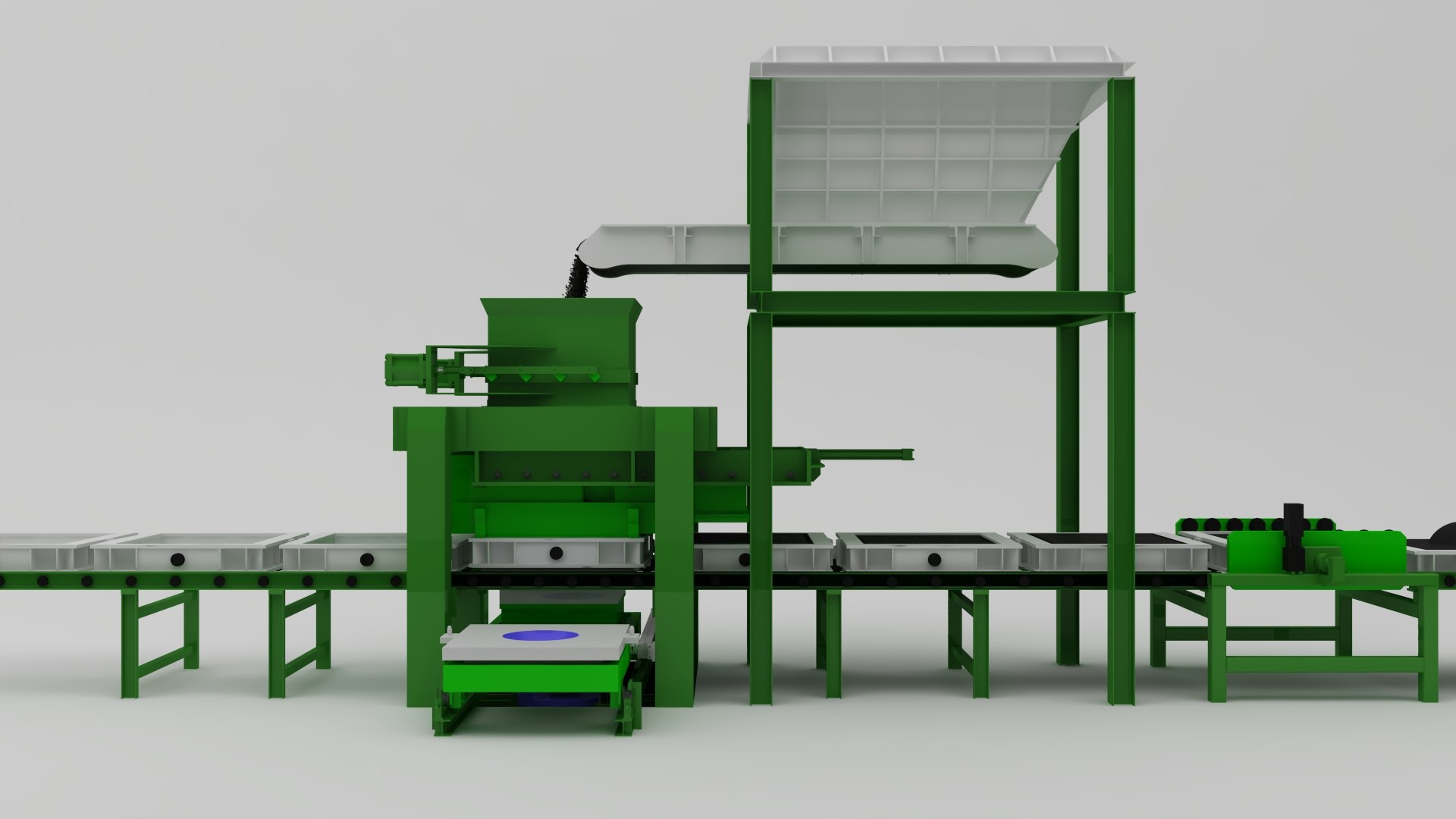 Industrial Mold Plant Animation Complete Molding Process 3D Model ...