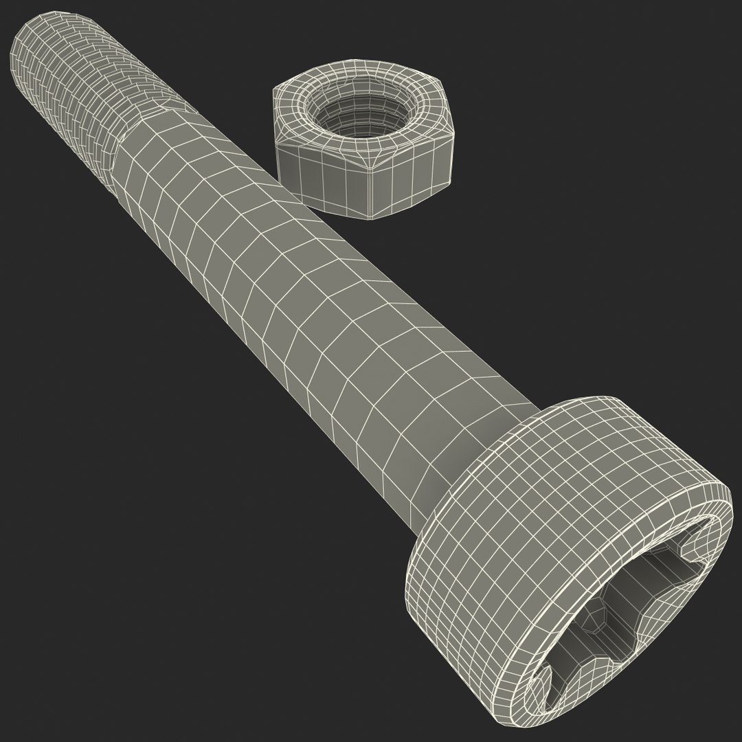 Nut Bolt 3d Model