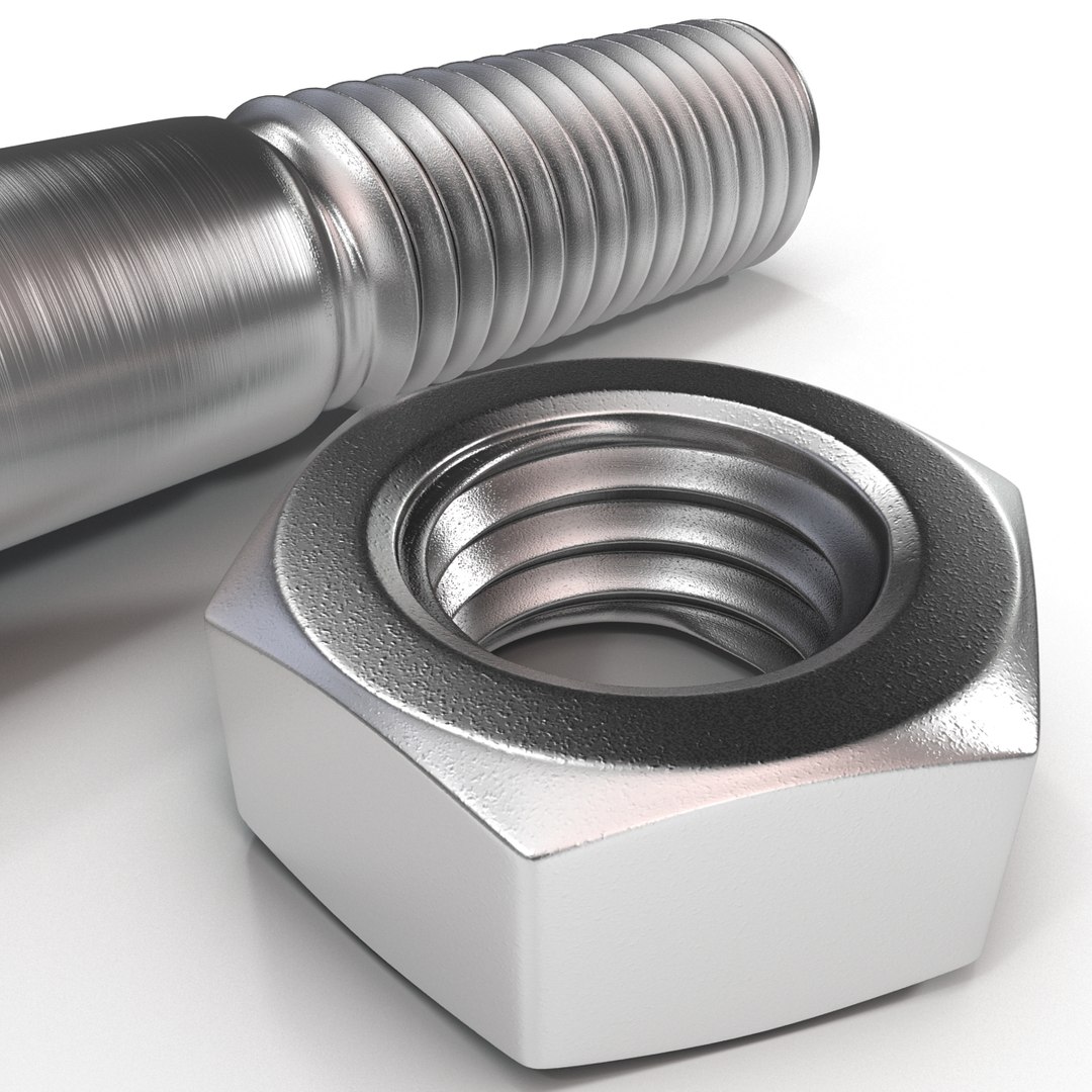 Nut Bolt 3d Model