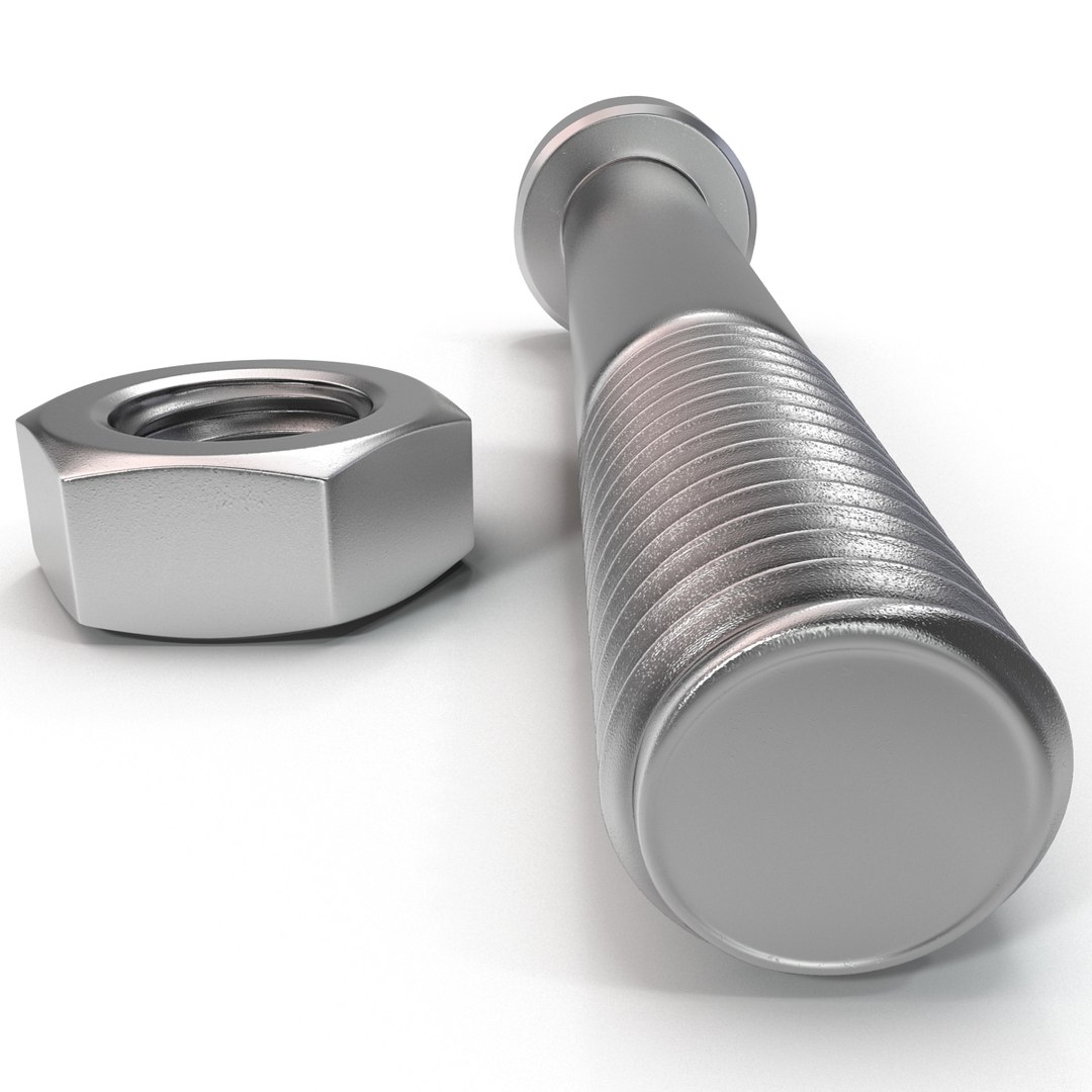 Nut Bolt 3d Model