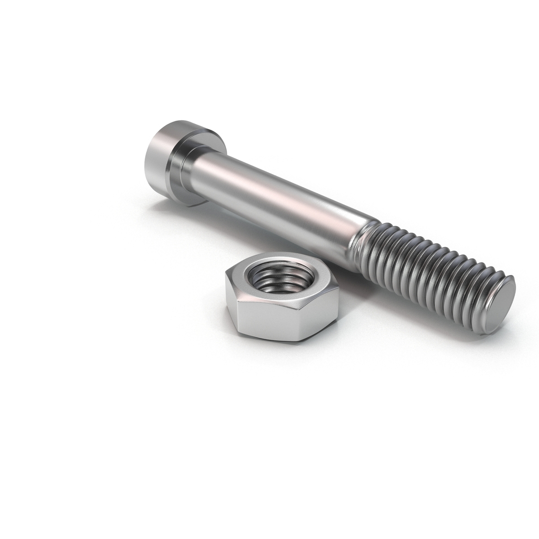 Nut Bolt 3d Model