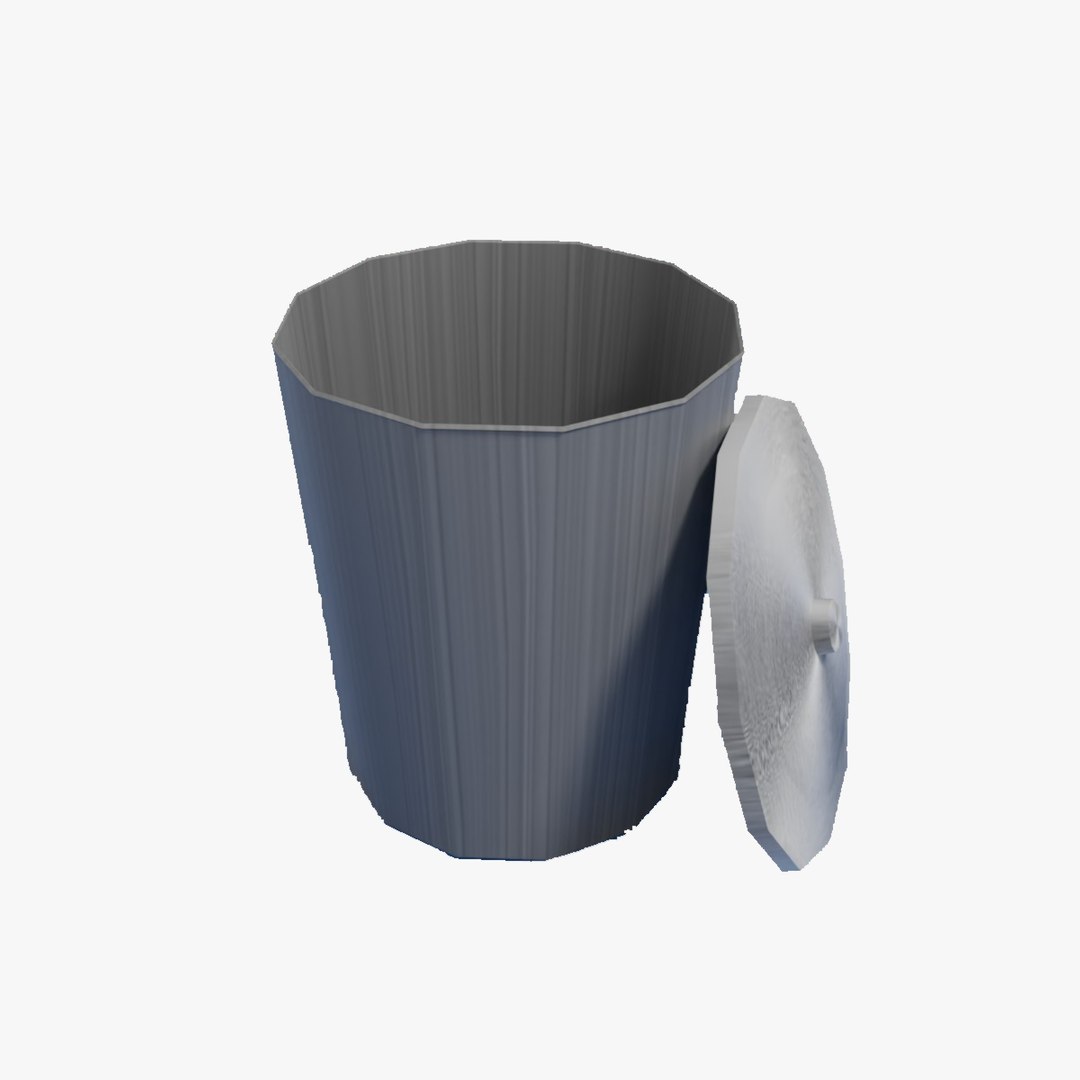 3D Low-poly Trash Can - TurboSquid 1980550