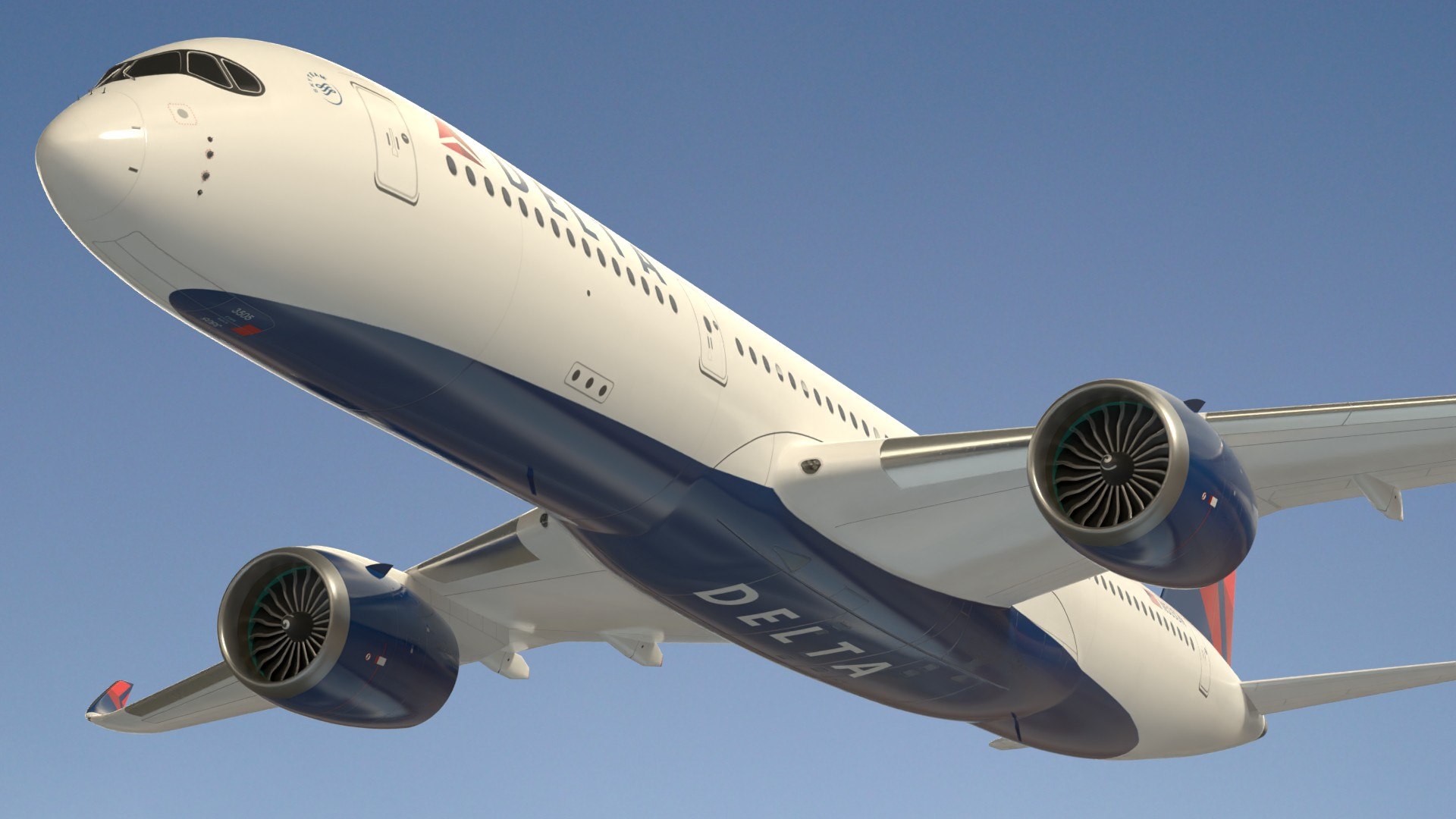 Delta Air Lines A350 SC 3D Model - TurboSquid 2272215