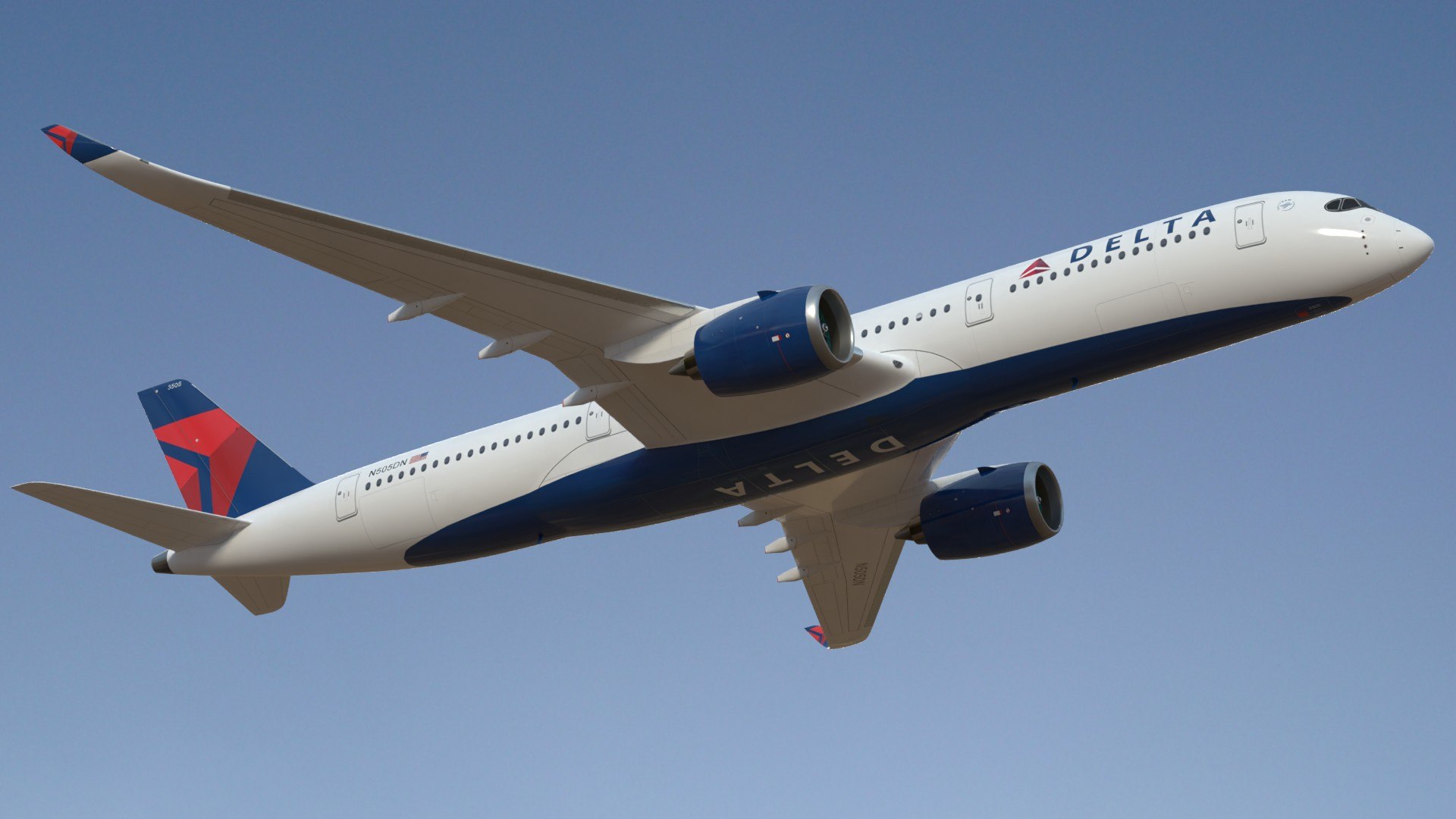Delta Air Lines A350 SC 3D Model - TurboSquid 2272215