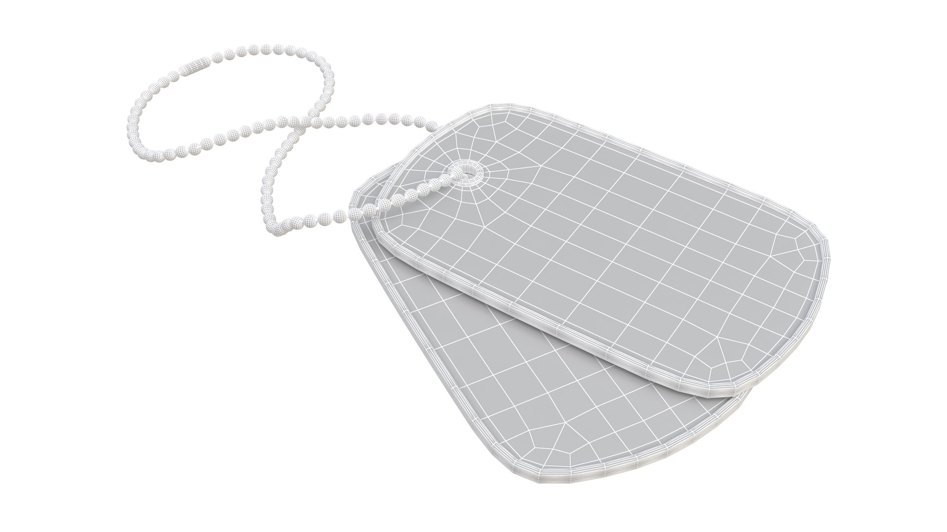 Black Dog Tags 3D Model - TurboSquid 2233712