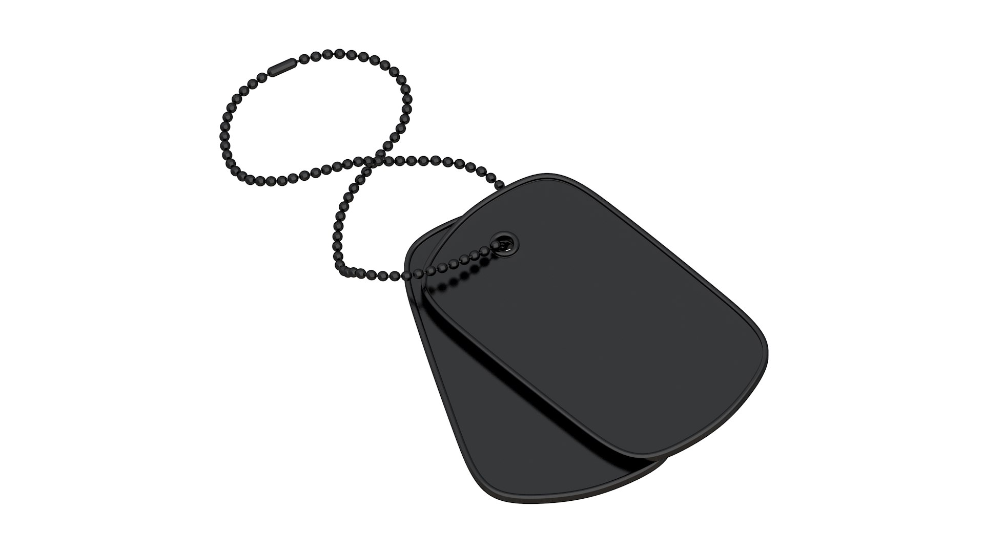 Black Dog Tags 3D Model - TurboSquid 2233712
