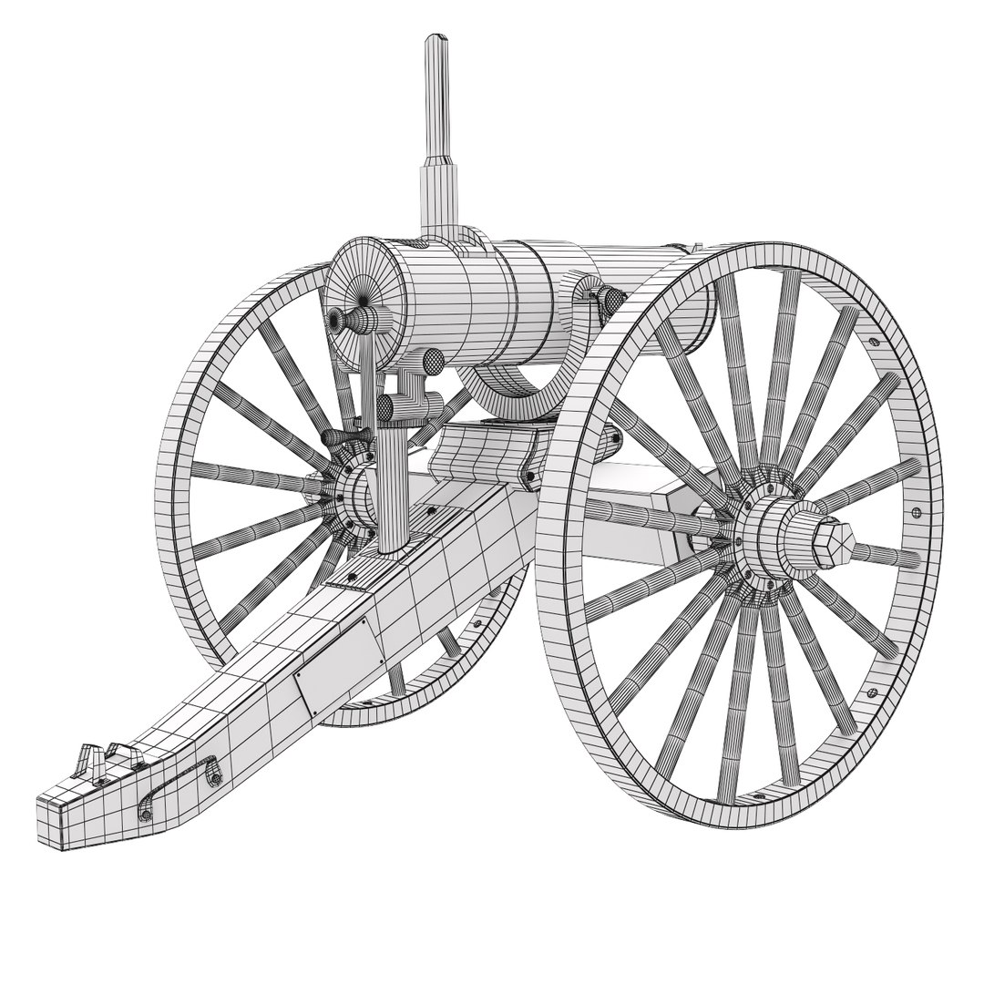 3D Model Old War Cannon - TurboSquid 1503211