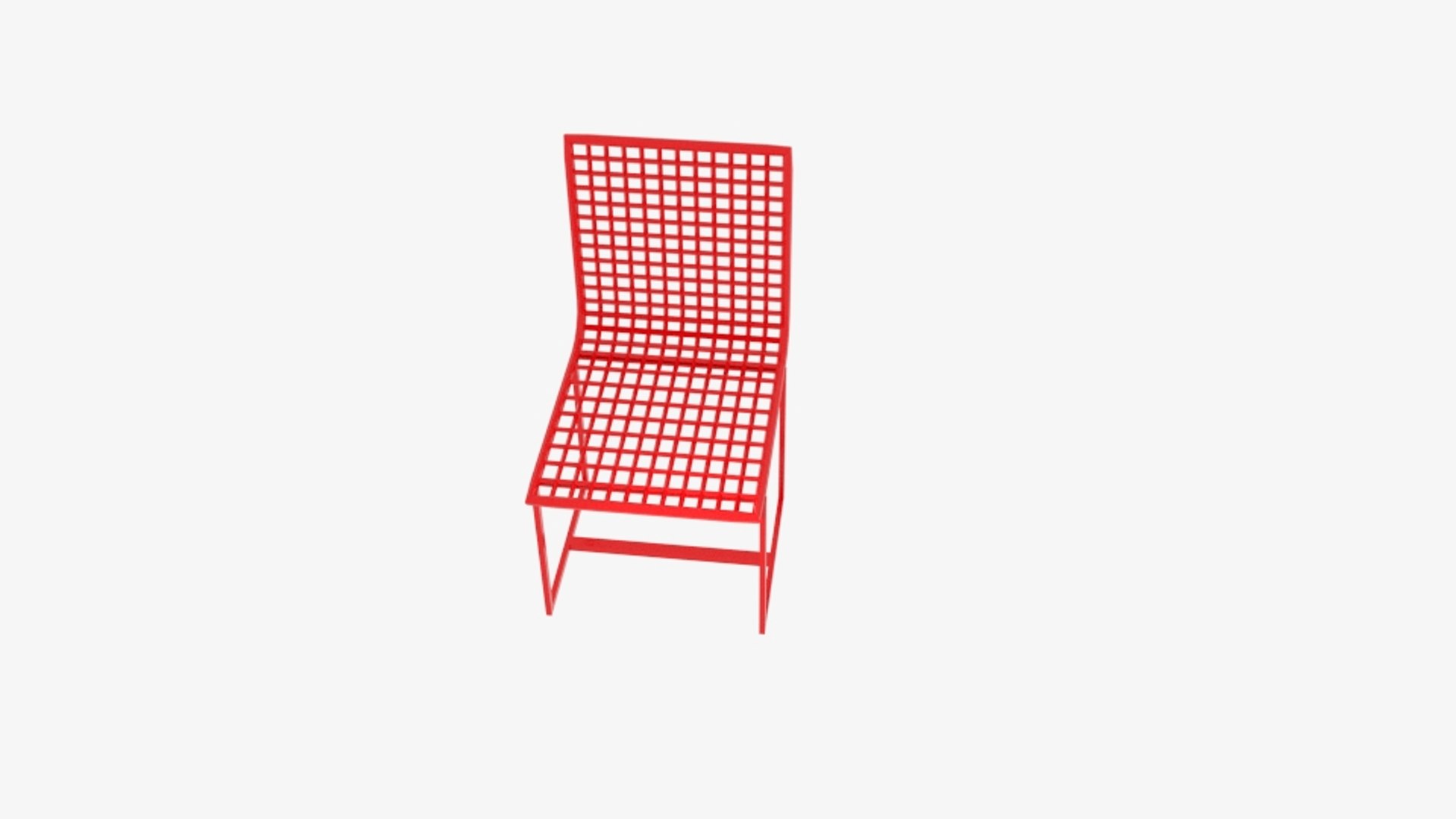 Wireframe Chair Model - TurboSquid 1229970