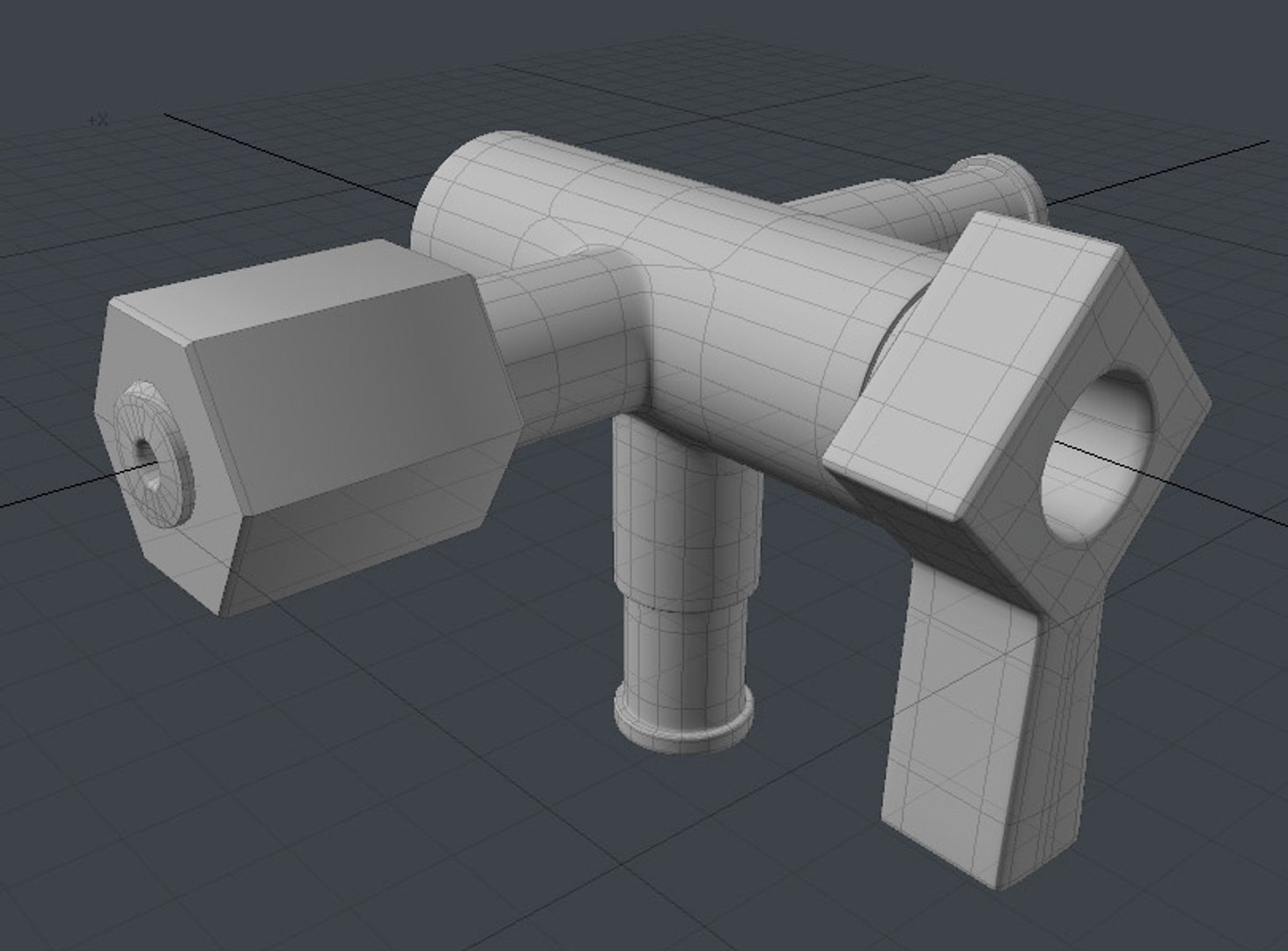 3d Threaded Valve Bolt