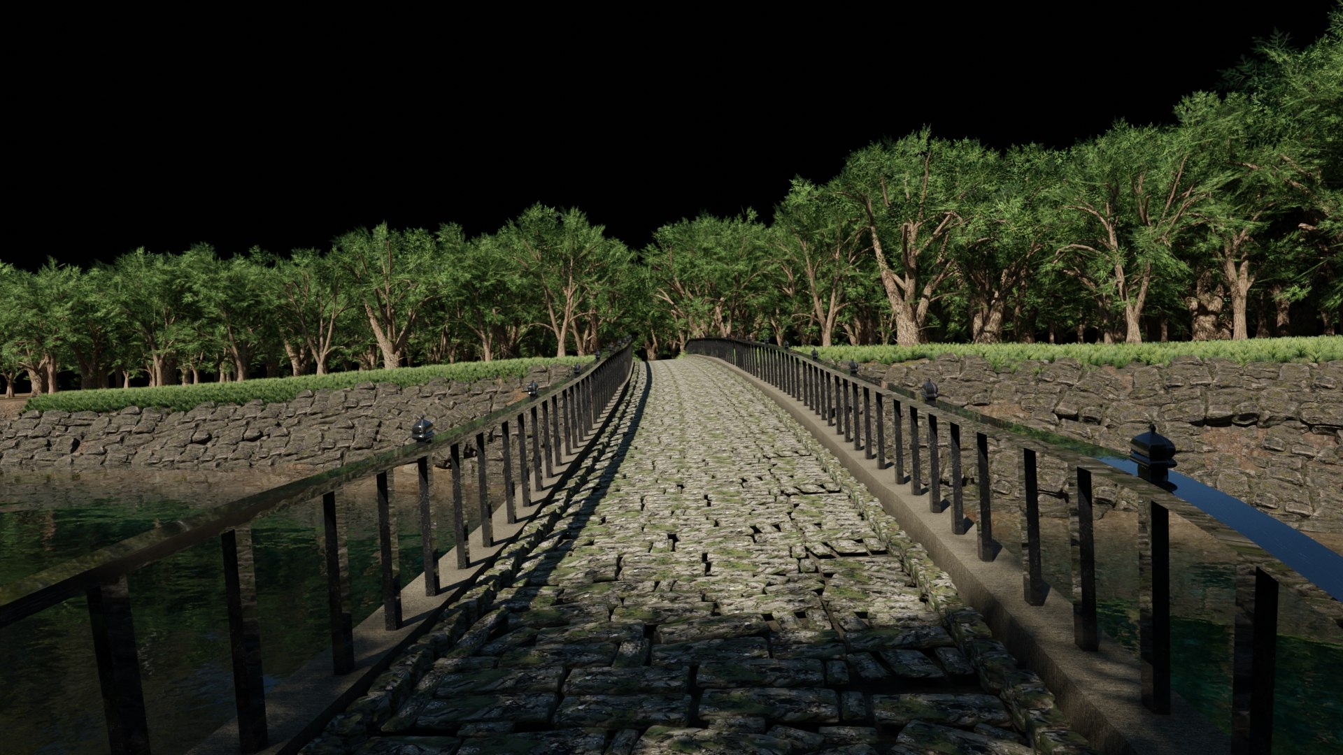Park scene 3D - TurboSquid 1707342