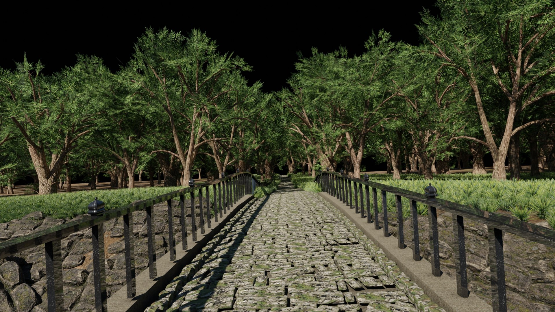 Park scene 3D - TurboSquid 1707342