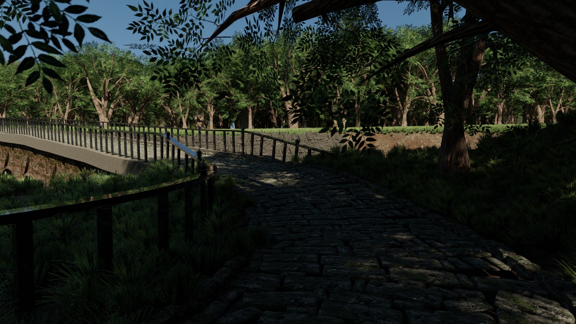 Park scene 3D - TurboSquid 1707342