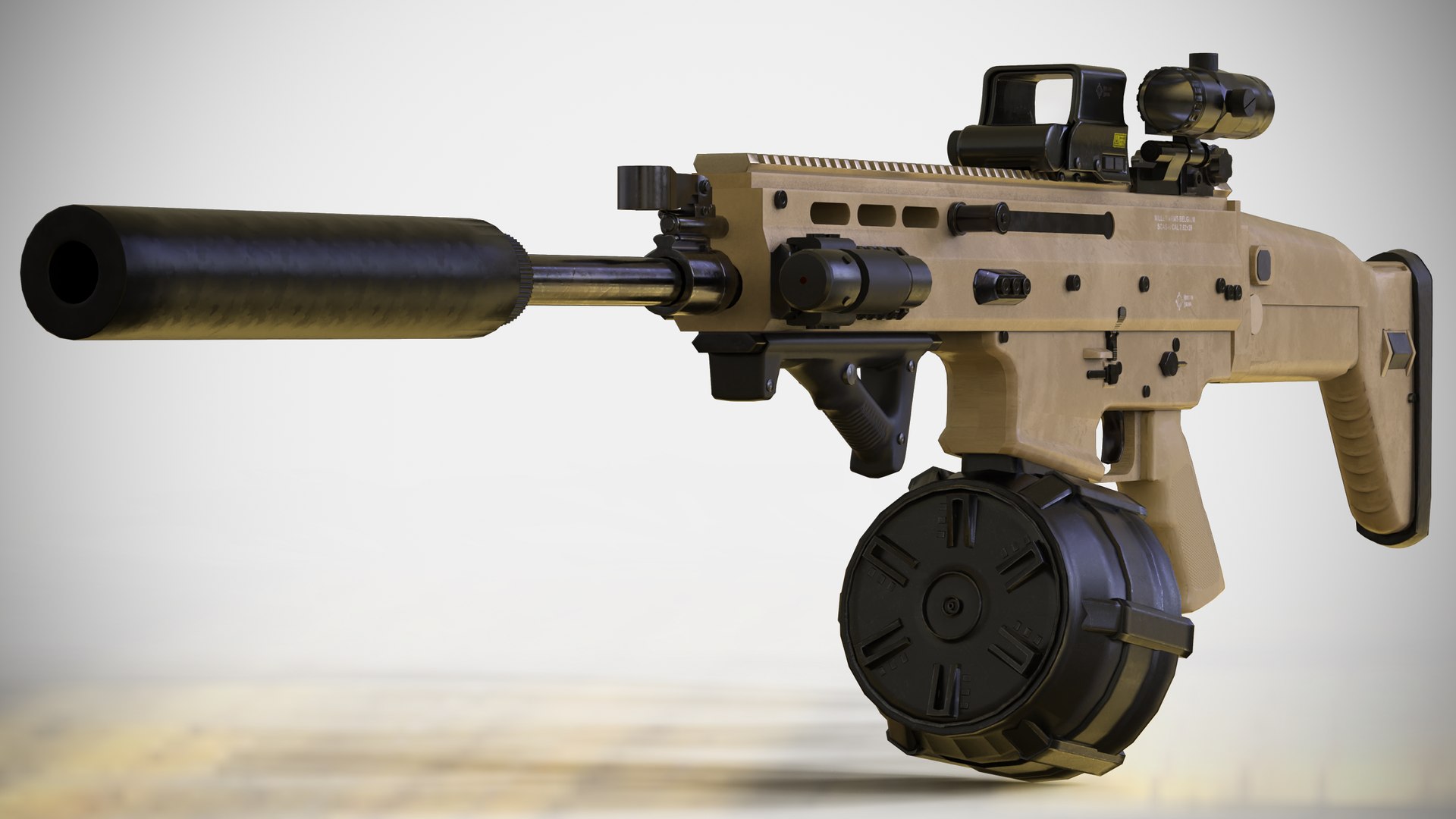 Fn Scar - Details Model - TurboSquid 1491502