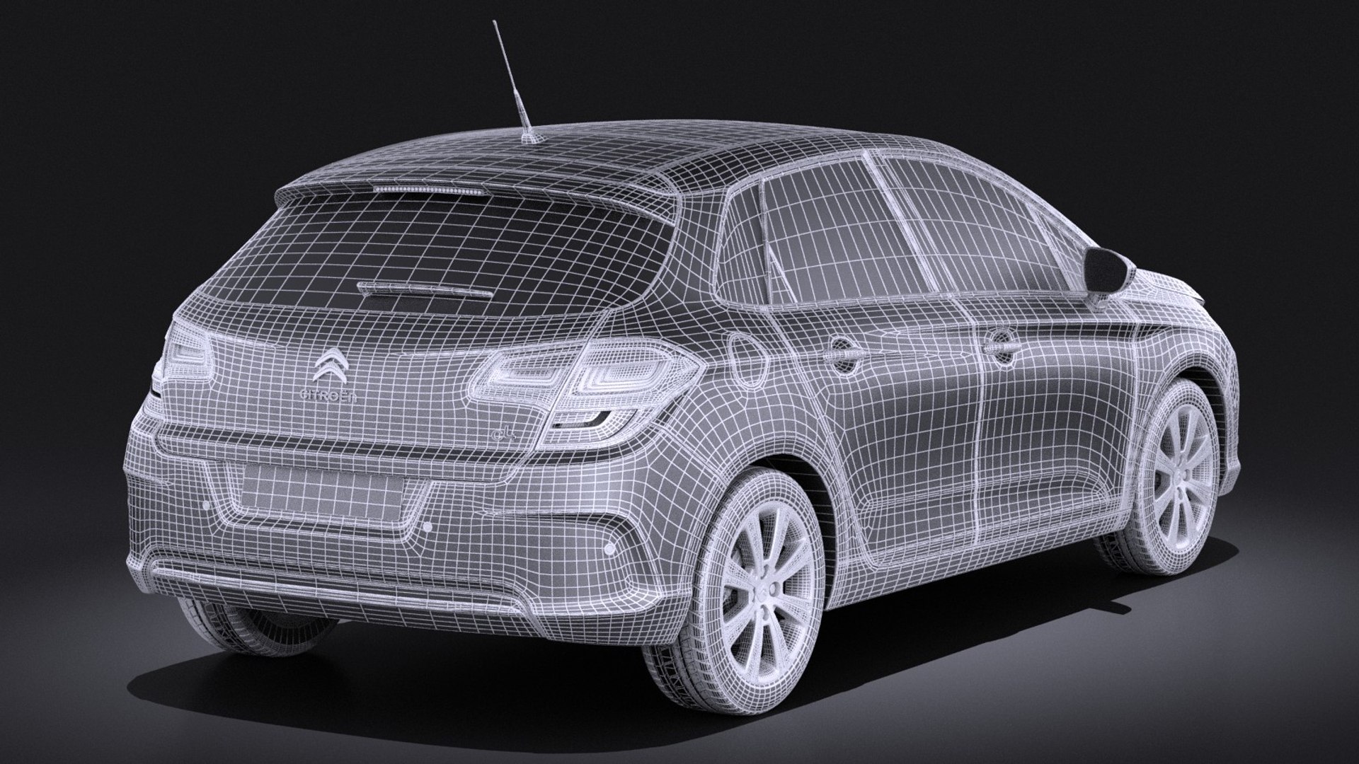 2015 C4 Citroen 3d Model