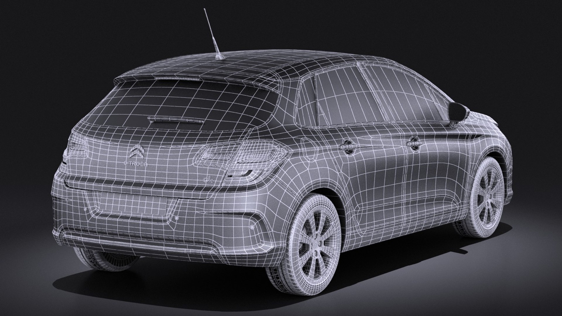 2015 C4 Citroen 3d Model