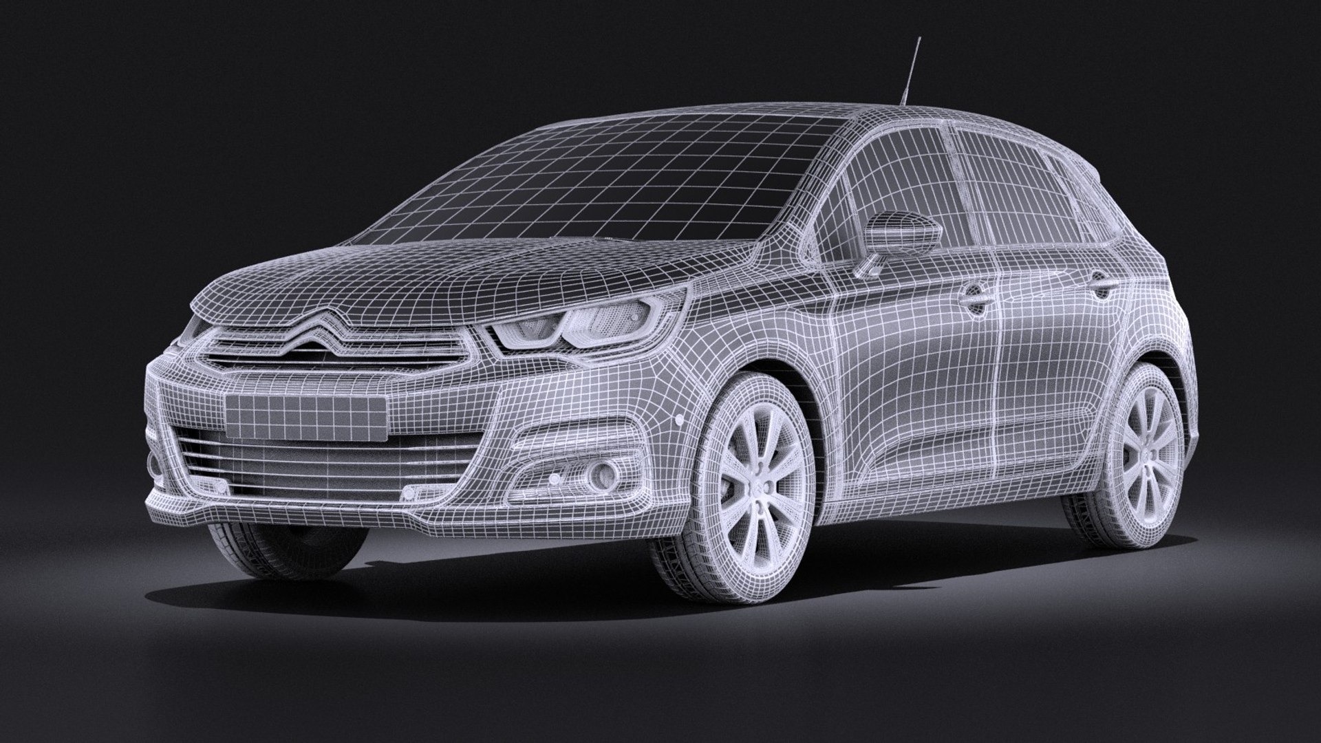 2015 C4 Citroen 3d Model