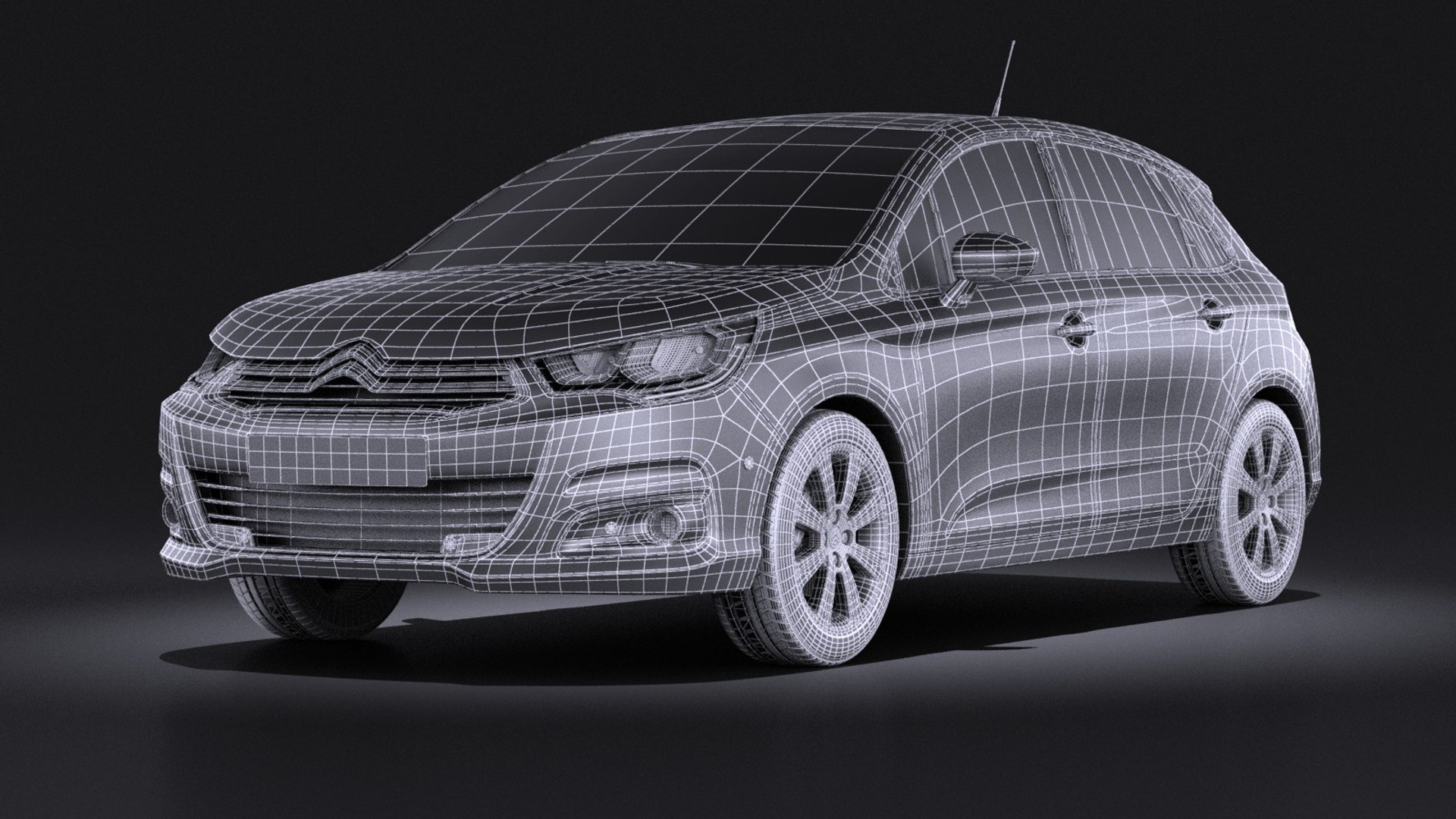 2015 C4 Citroen 3d Model
