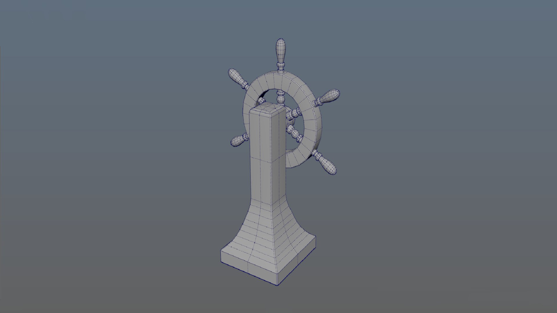 The helm of a sea ship or vessel PBR game ready Low-poly 3D model 3D ...