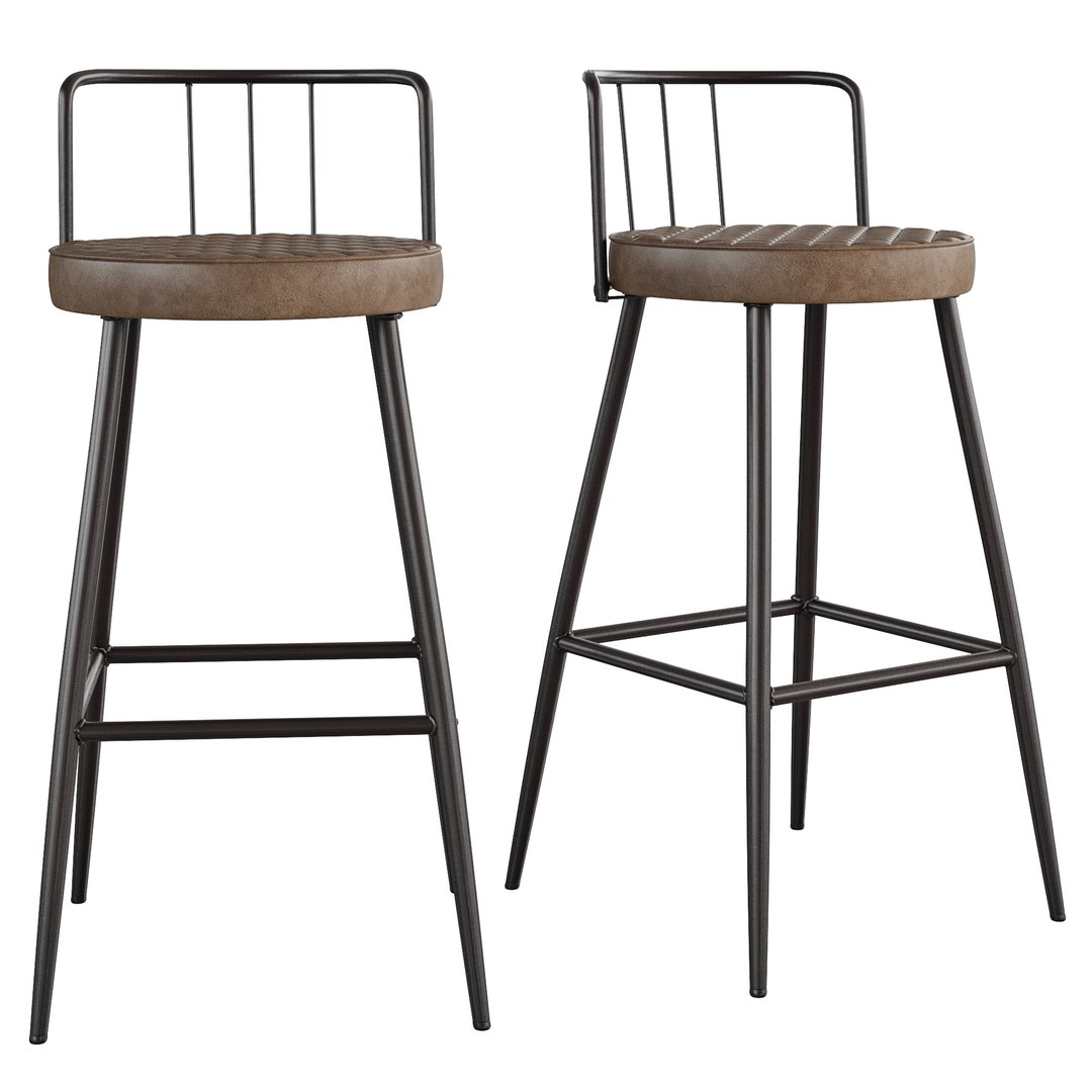 Bar Stool Tiva 3D - TurboSquid 1809027