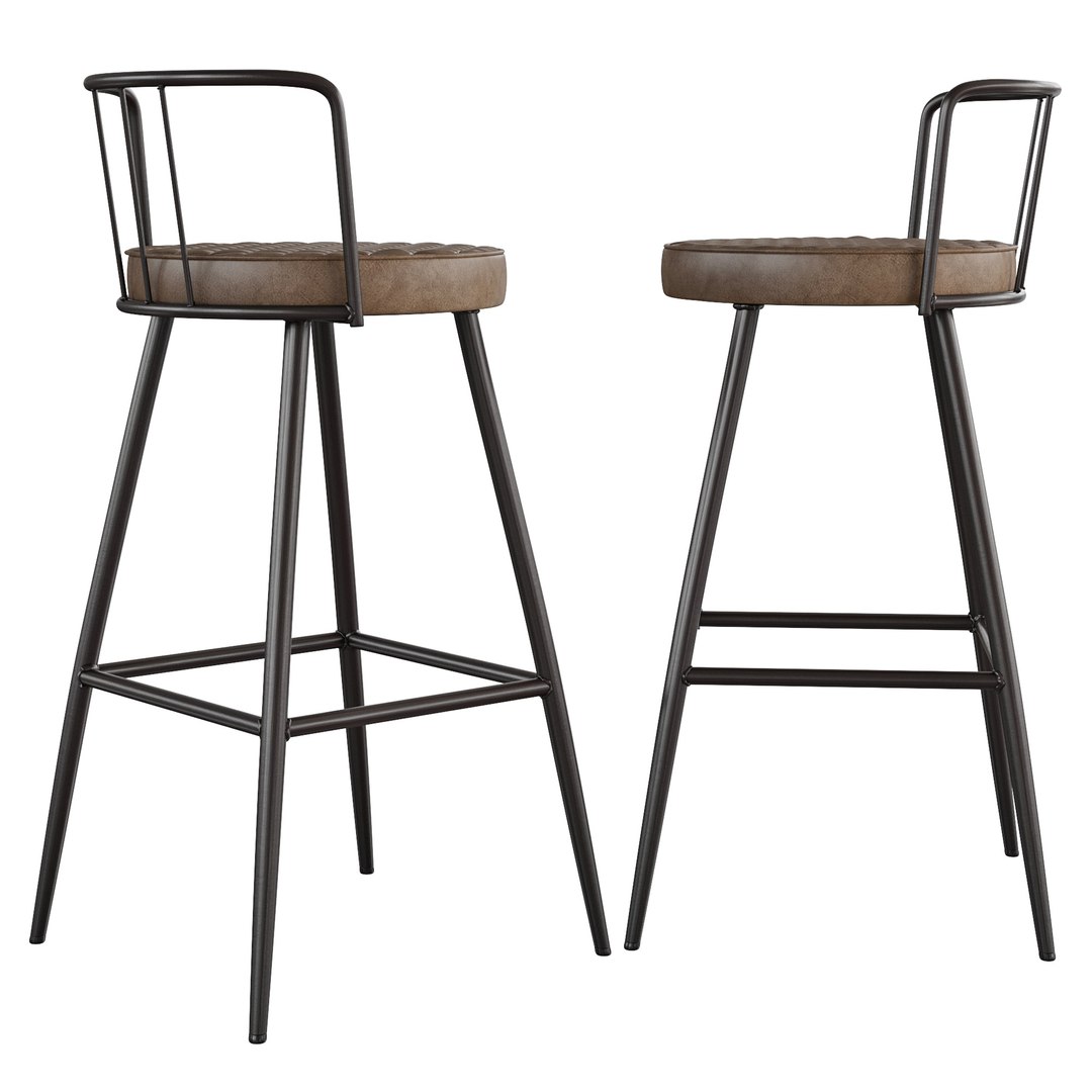 Bar Stool Tiva 3D - TurboSquid 1809027