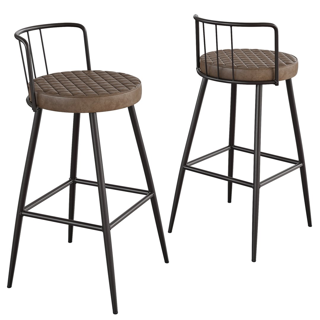 Bar Stool Tiva 3D - TurboSquid 1809027