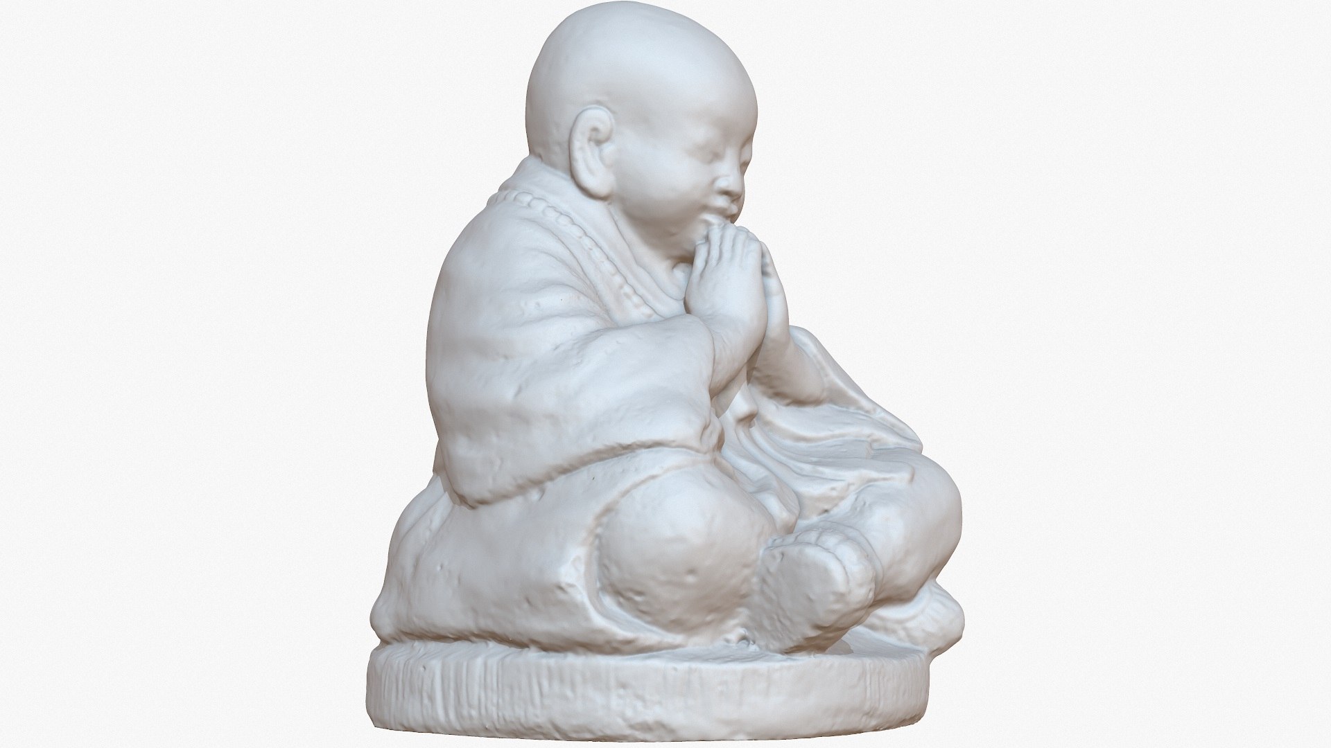 Small Sculpture Monk 1m Model - TurboSquid 1191382