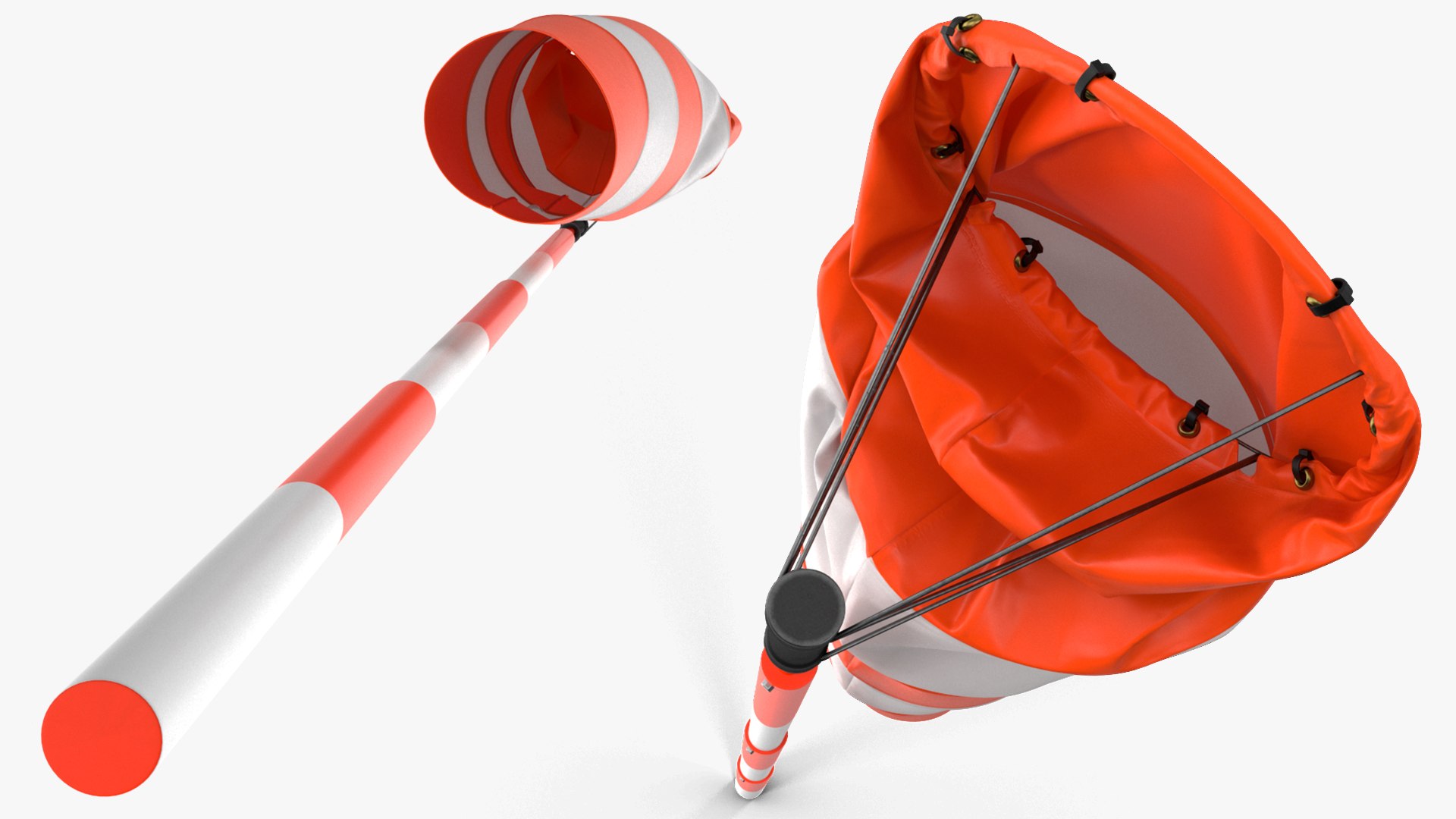Striped Wind Cone Calm 3D Model - TurboSquid 2025431