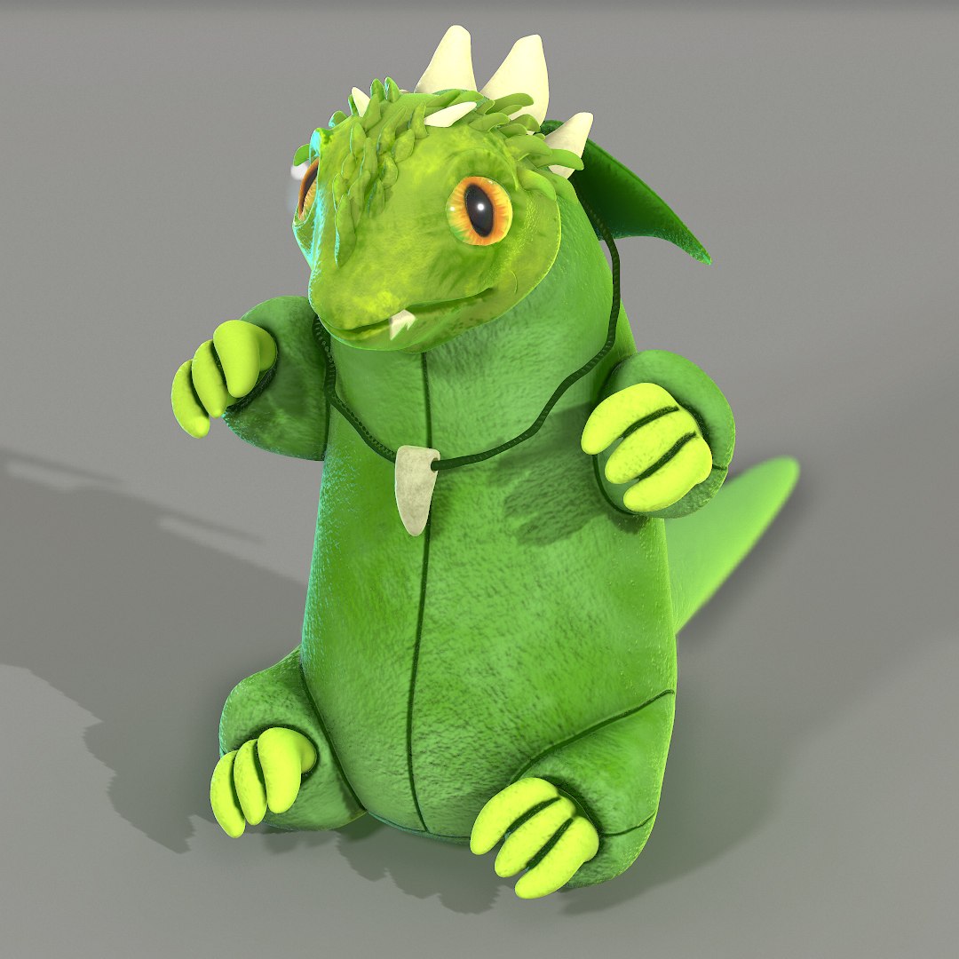 3D Green Forest Dragon Model - TurboSquid 1290773