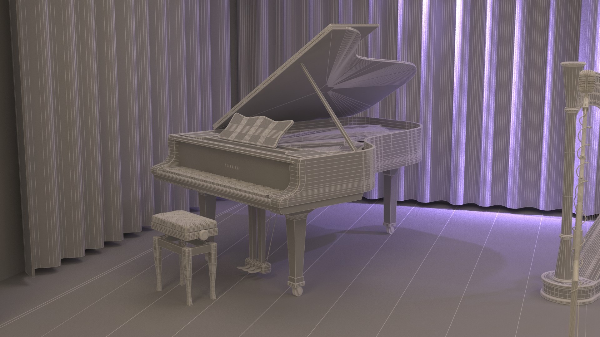 3D Orchestra Concert On Stage - TurboSquid 2028329