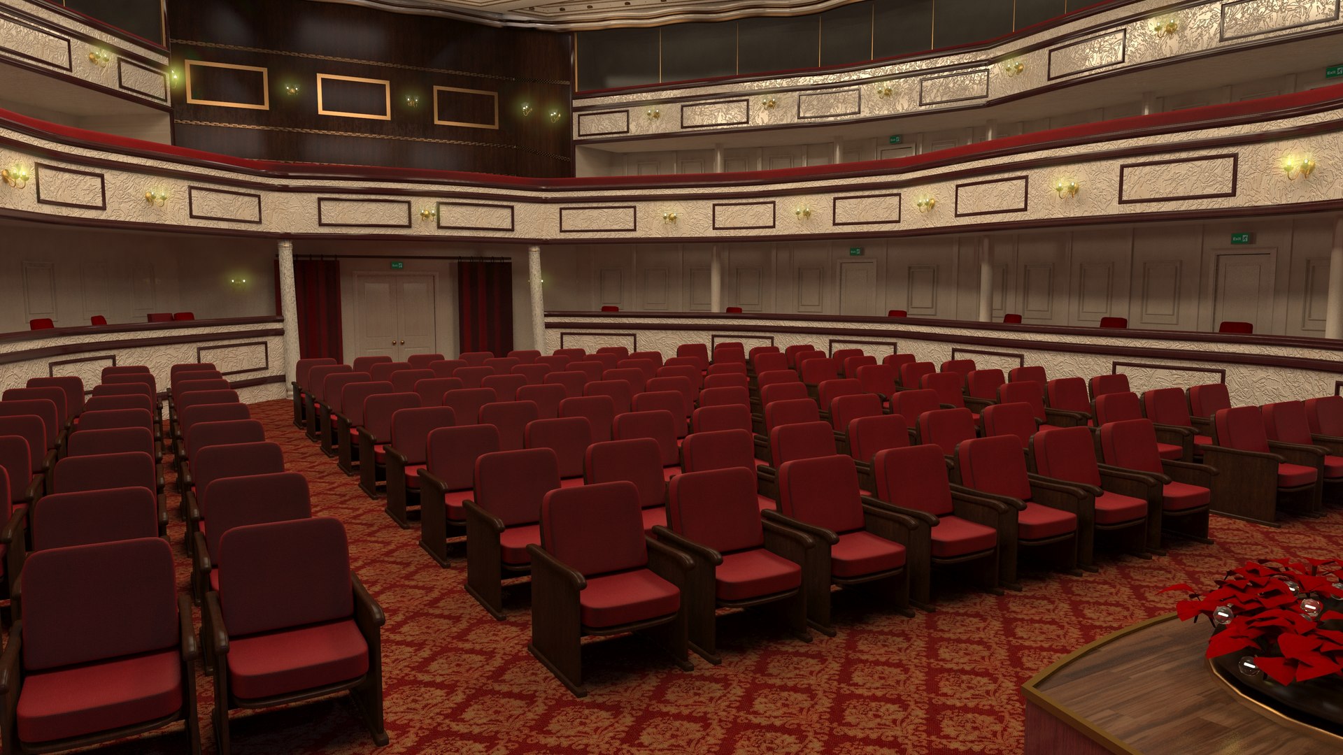 3D Orchestra Concert On Stage - TurboSquid 2028329