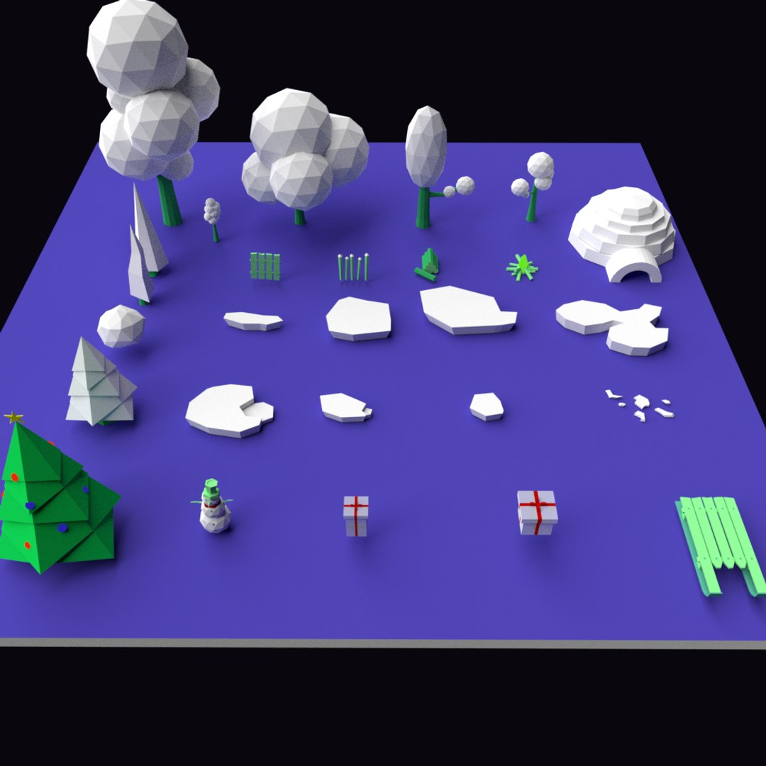 Set Winter 3D Model - TurboSquid 1291500