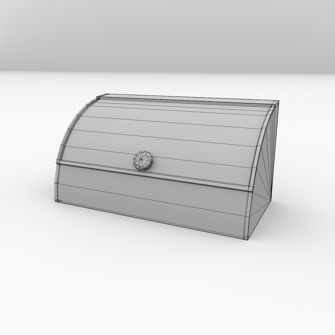 3D Breadbox Bread Box Model - TurboSquid 1289918