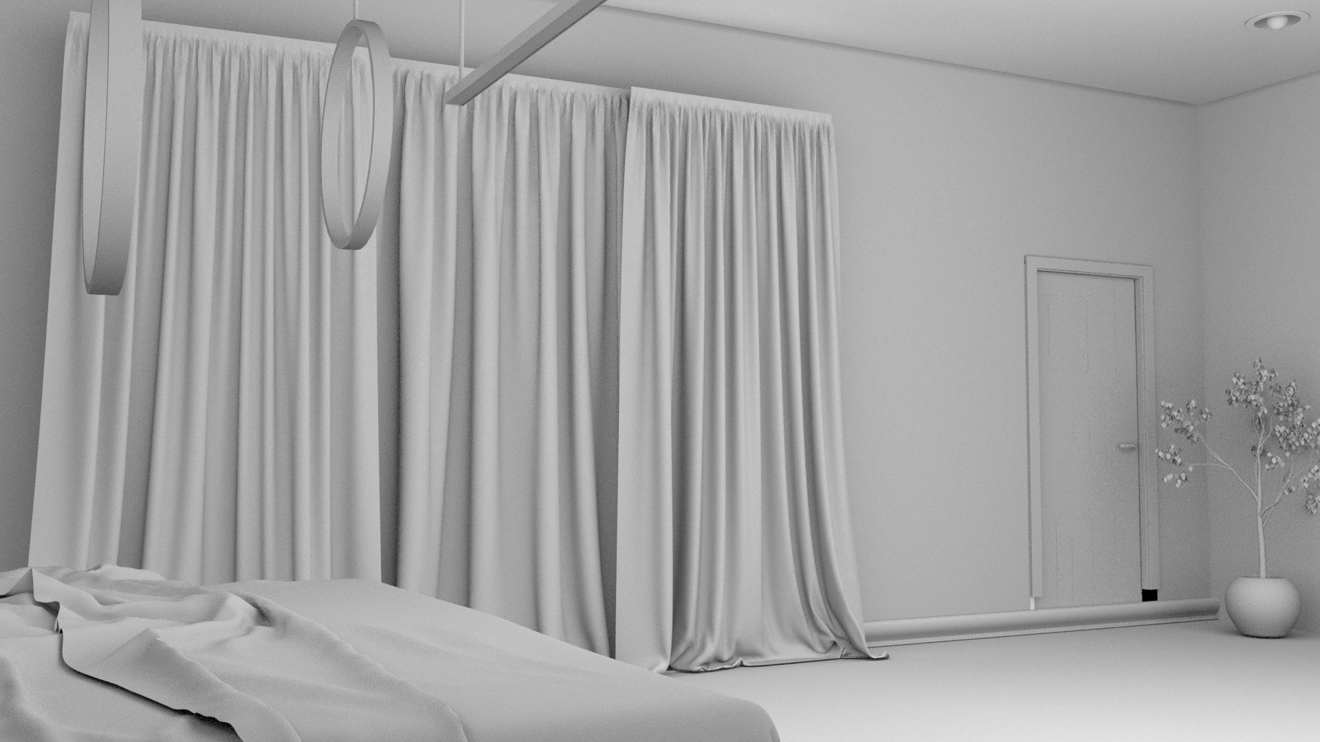 Modern Bedroom 3d Model Turbosquid 1833141