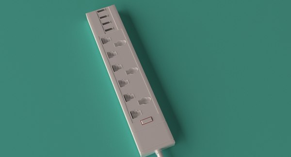 3D model power powerstrip strip - TurboSquid 1515612