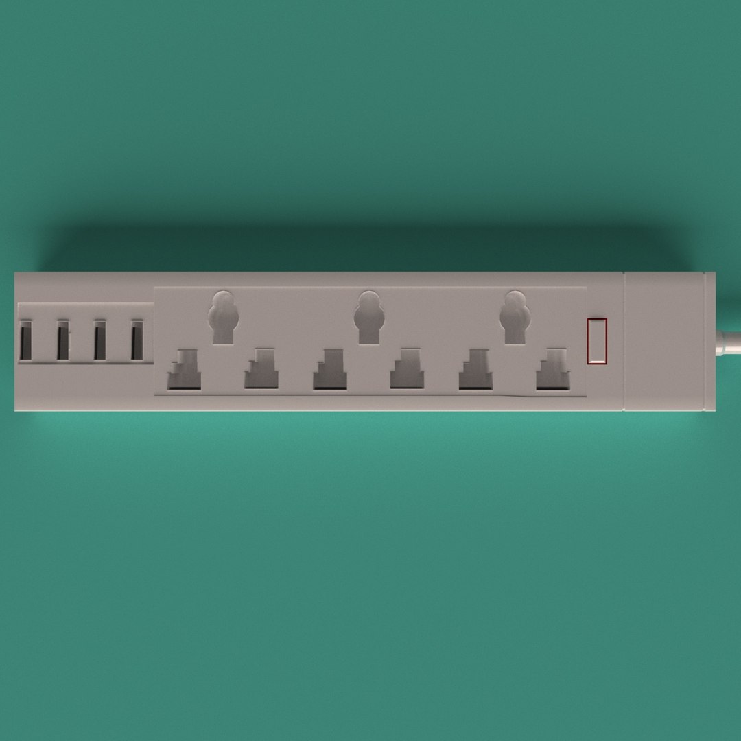 3D Model Power Powerstrip Strip - TurboSquid 1515612