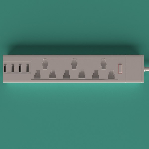 3D model power powerstrip strip - TurboSquid 1515612